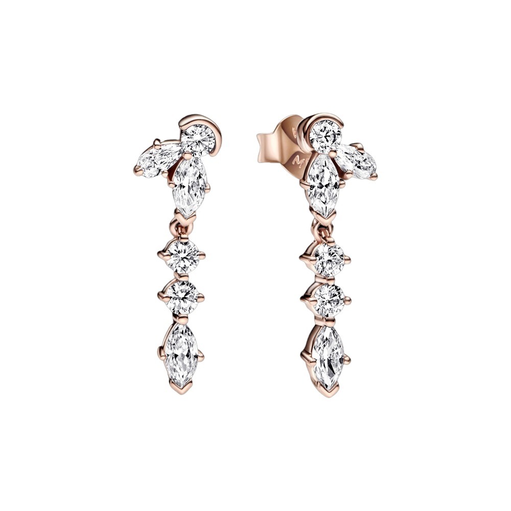 PANDORA 282404C01 Aretes colgantes de mezcla de metales exclusivos ...