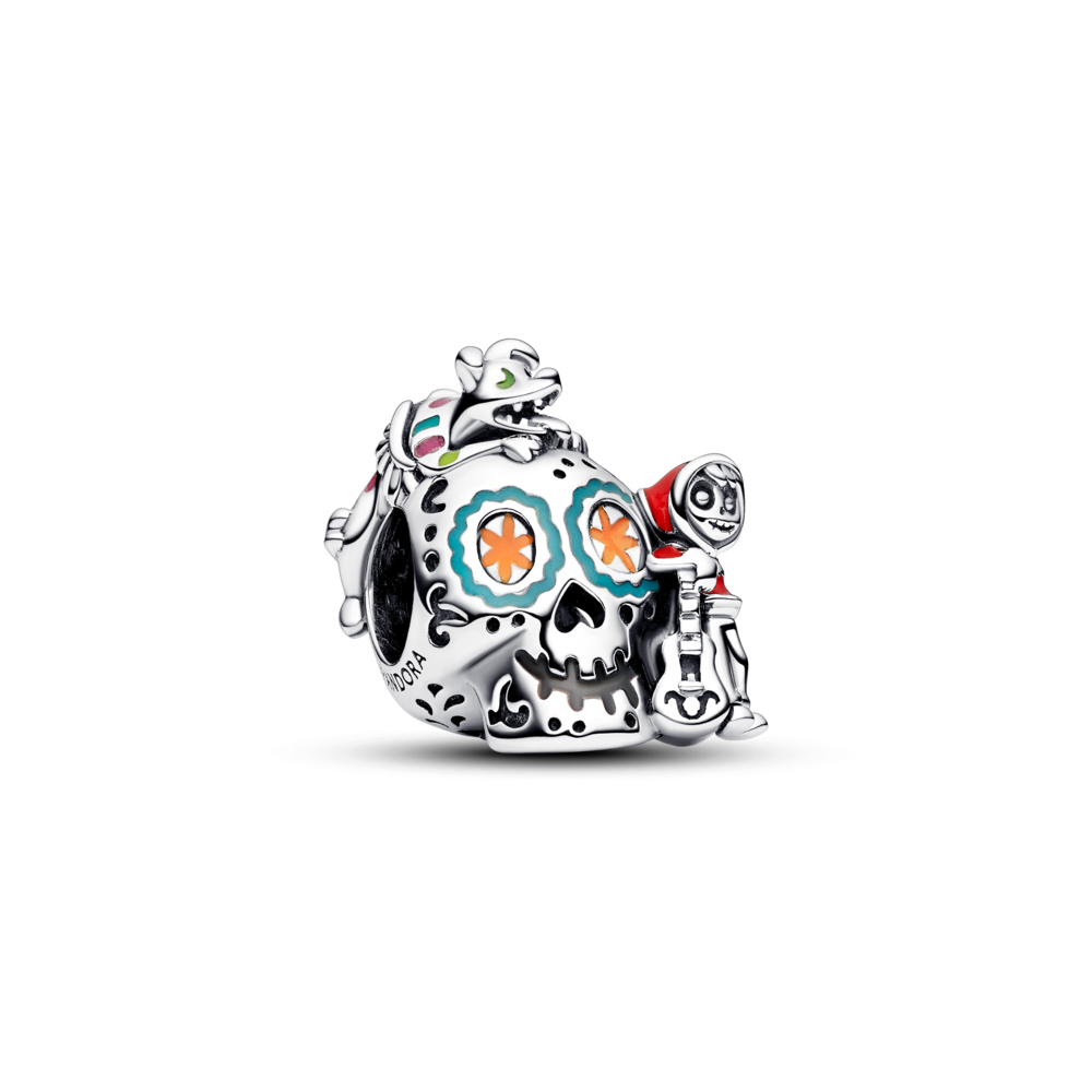 PANDORA 792817C01 Charm de plata de primera ley con calavera de Coco de ...